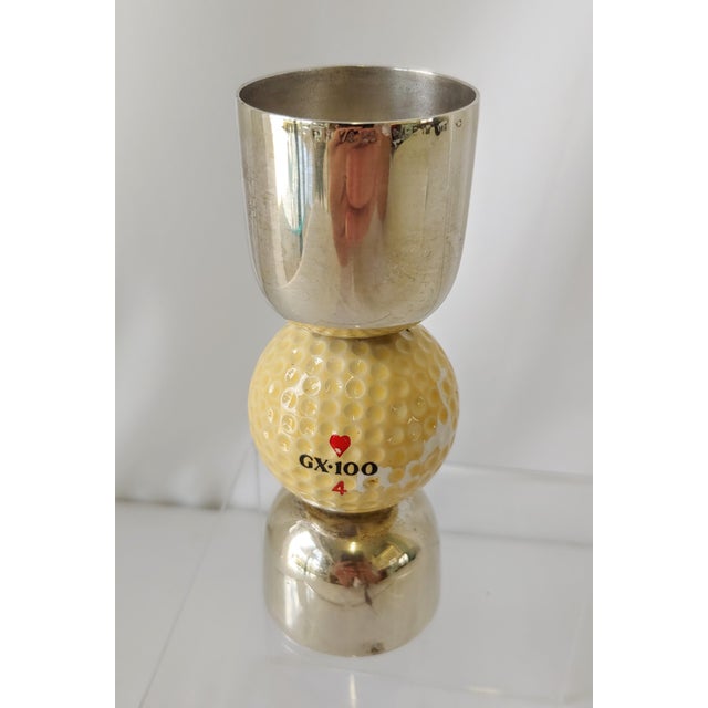 1950s P H Vogel & Co Silver Plated Golf Double Jigger | Chairish