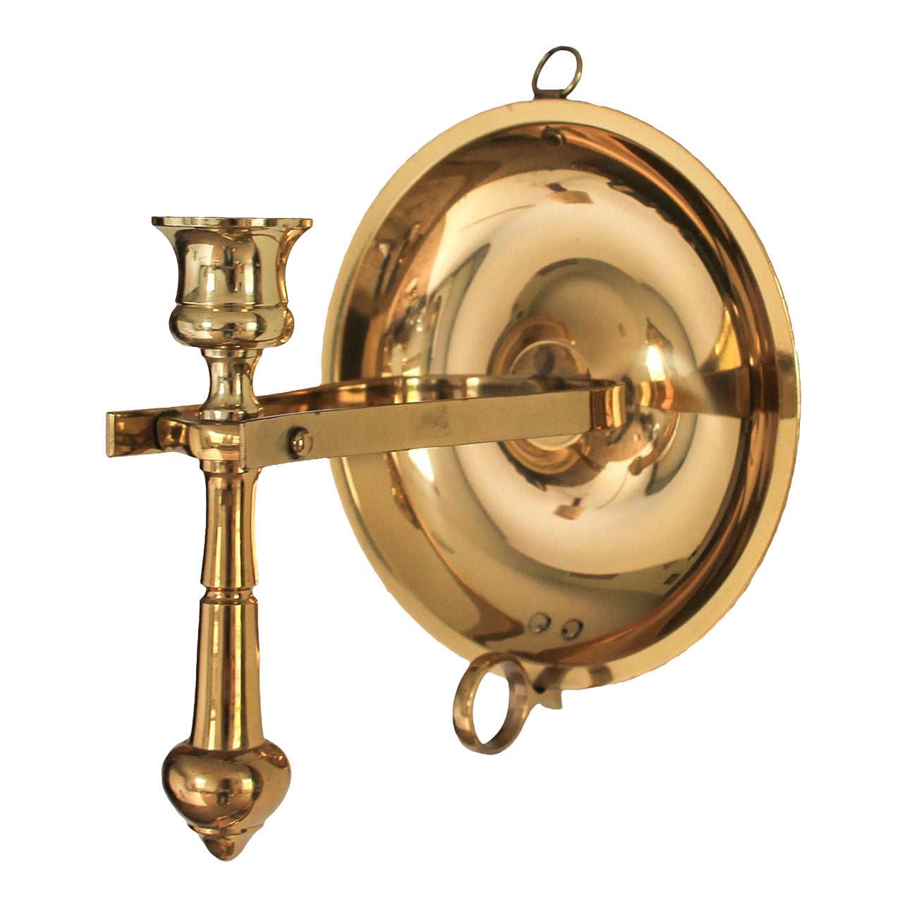 Vintage Nautical Brass Ship’s Gimbal Chamberstick | Chairish