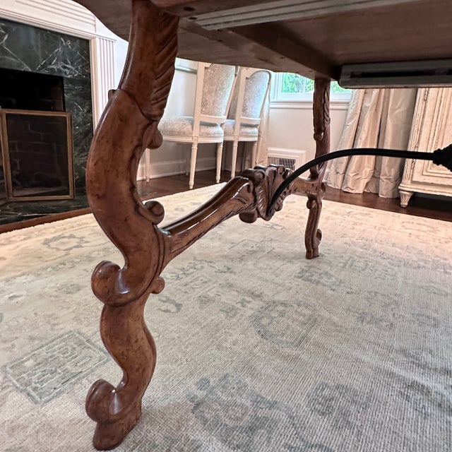 Mike Bell Carved French Country Dining Table | Chairish