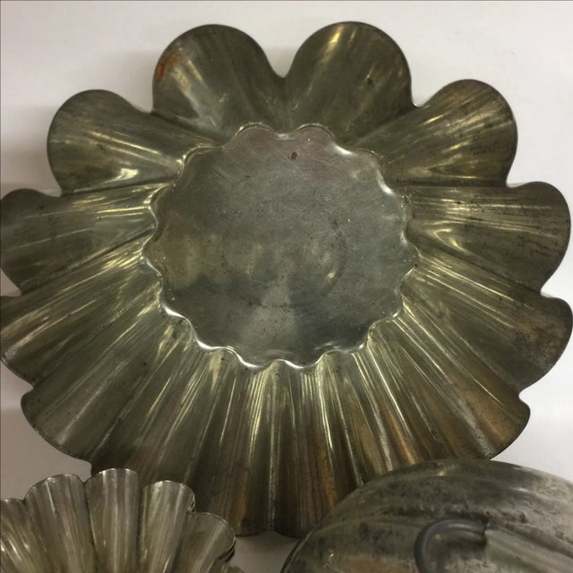 French Fluted Pudding Pans Set - 5 | Chairish