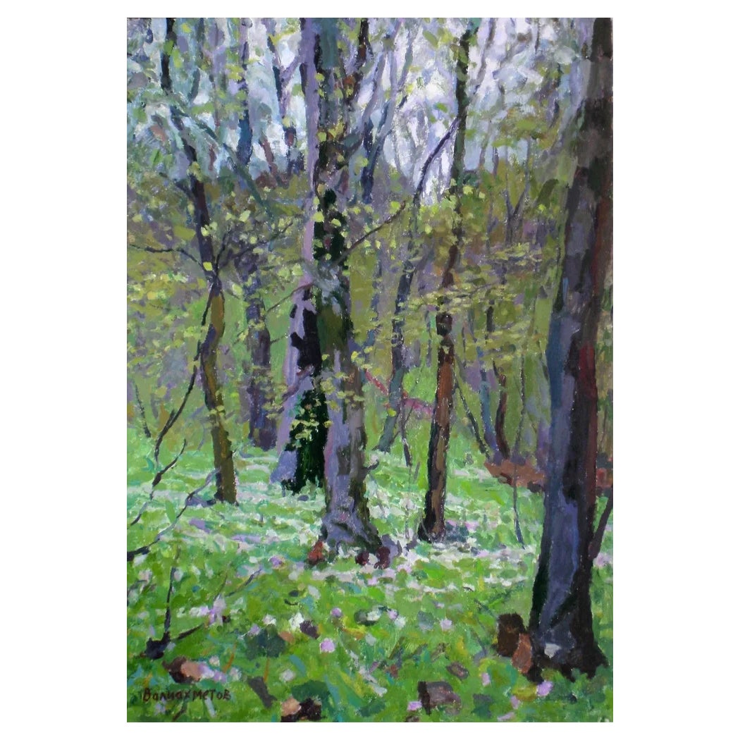 Valiahmetov Amir Hasnulovitch, Spring in the Forest, 1978, Oil on ...