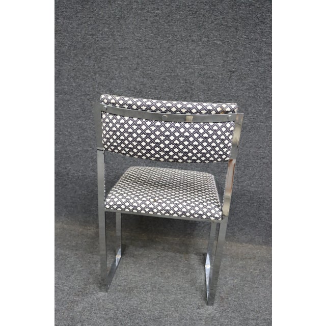 Mid Century Chrome Chairs Set/4 | Chairish
