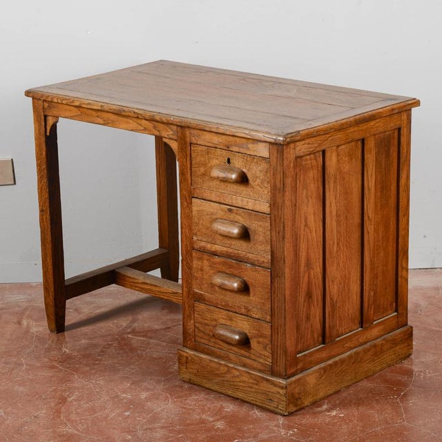 Art Deco Oak Writing Desk | Chairish