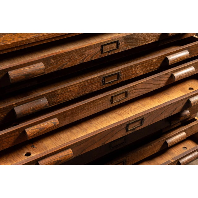 Early 20th Century Double Stack Flat File | Chairish