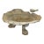 1920s Cast Lead Shell Bird Bath | Chairish