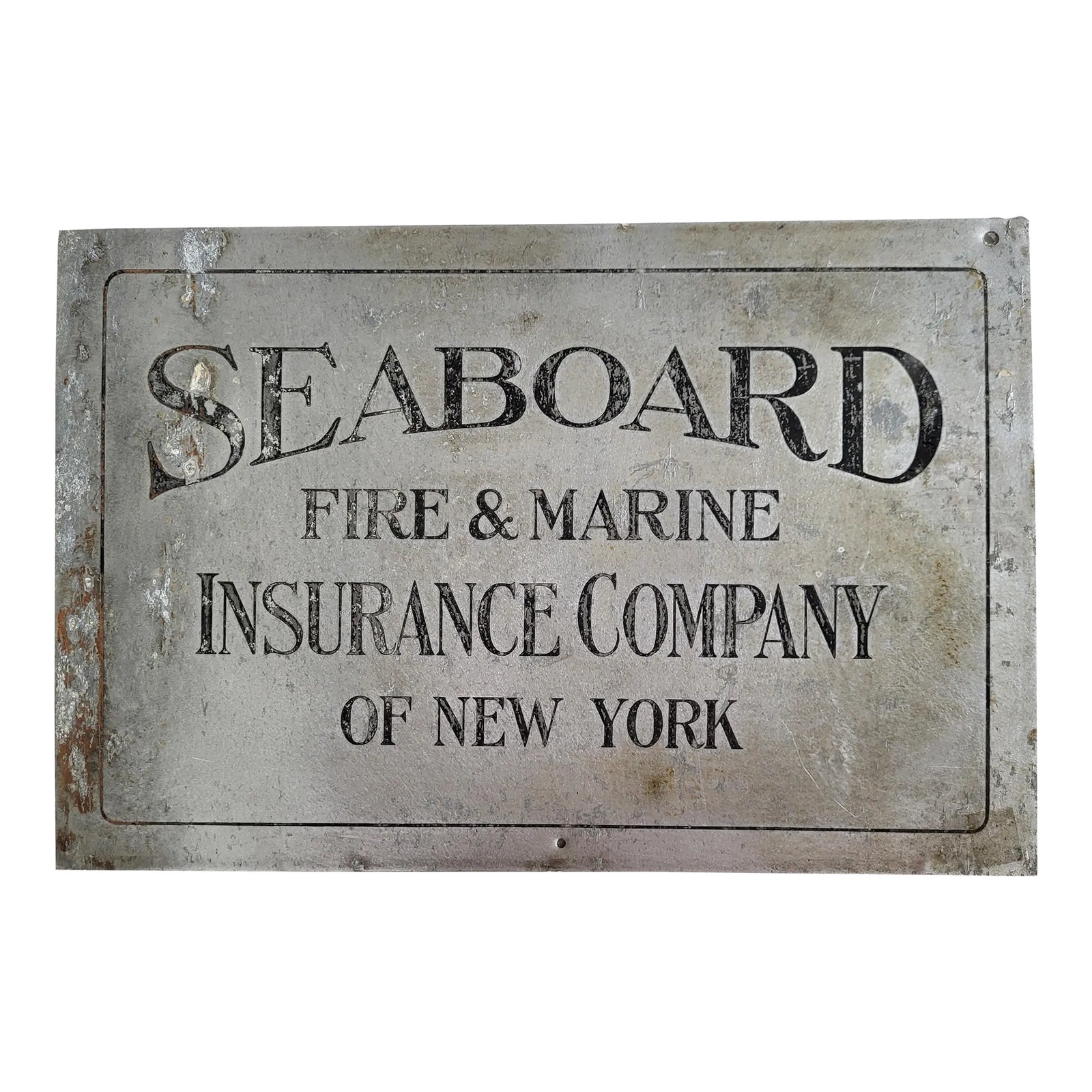 1940s 'Seaboard Fire & Marine Insurance Company of New York' Industrial ...