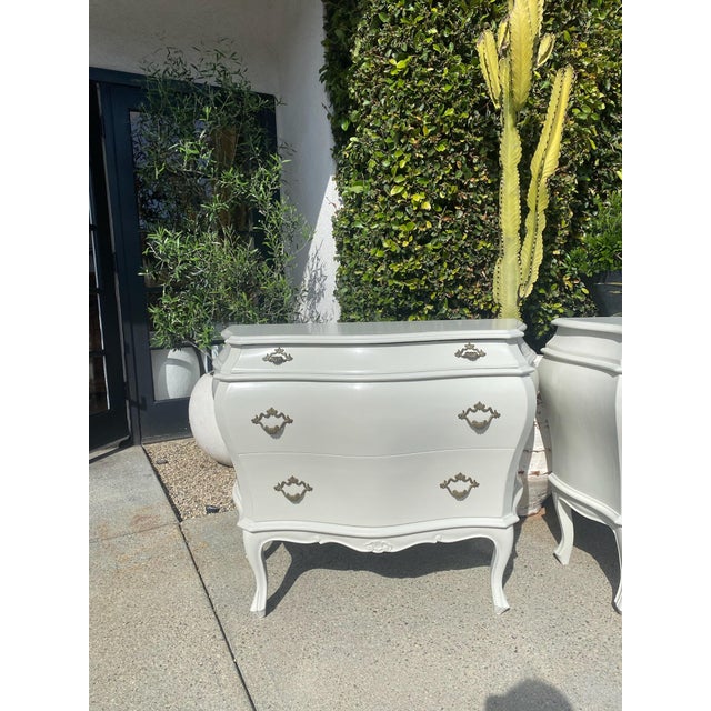 Vintage Pair of Solid Wood Bombay Chests | Chairish