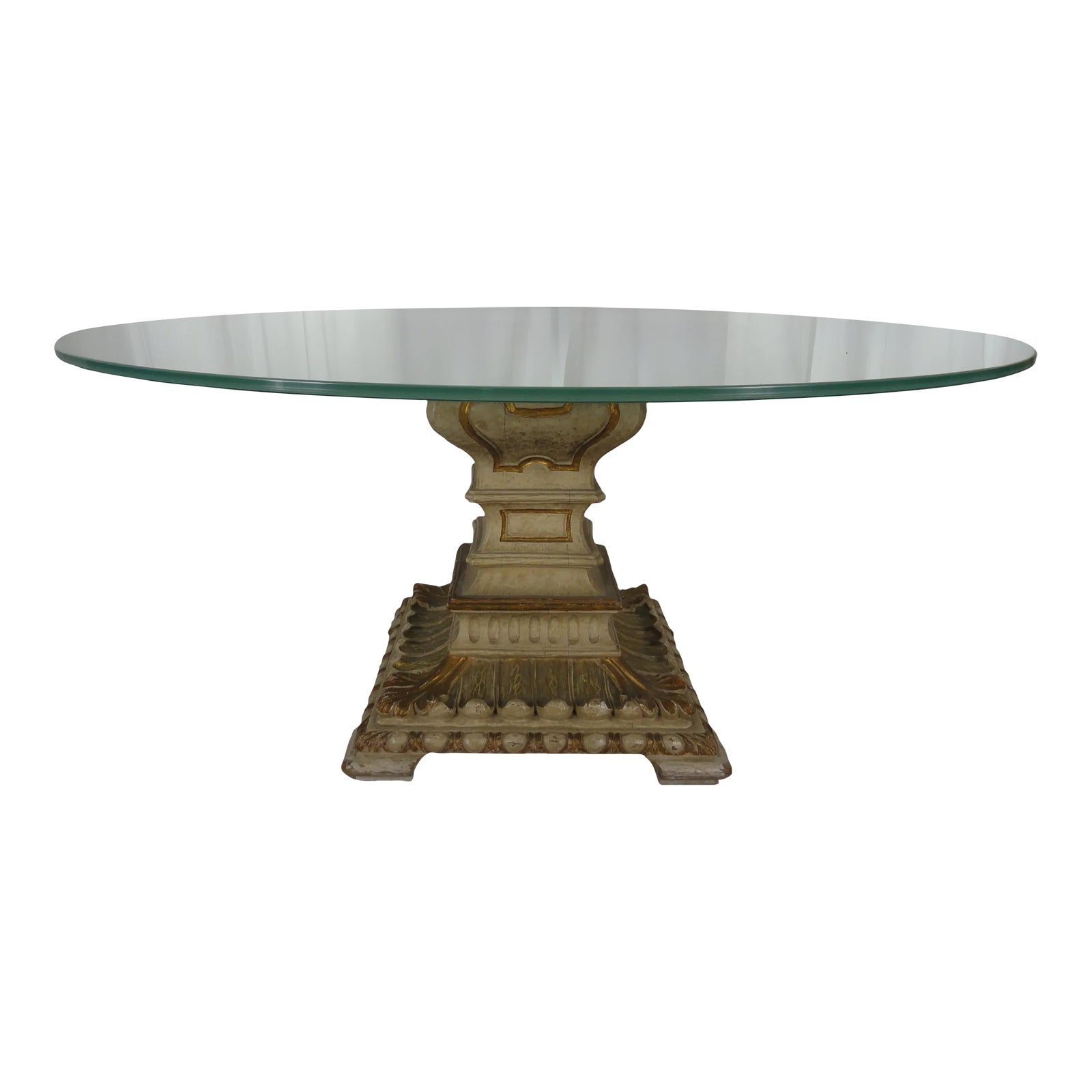 19th Century Neoclassical Italian Dining Table Base | Chairish