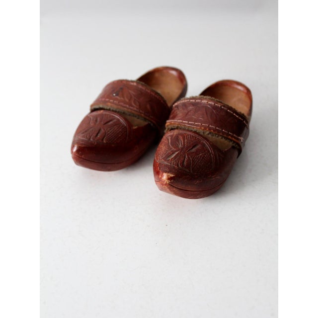 Vintage Folk Art Clogs | Chairish