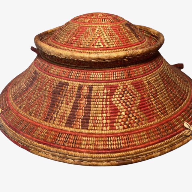 Vintage Ethiopian Harrari Basket | Chairish