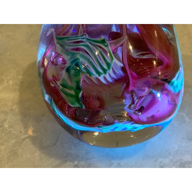 Robinson Scott 1993 Glass Paperweight | Chairish