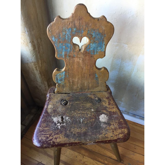 Small Painted Tyrolean Chair | Chairish