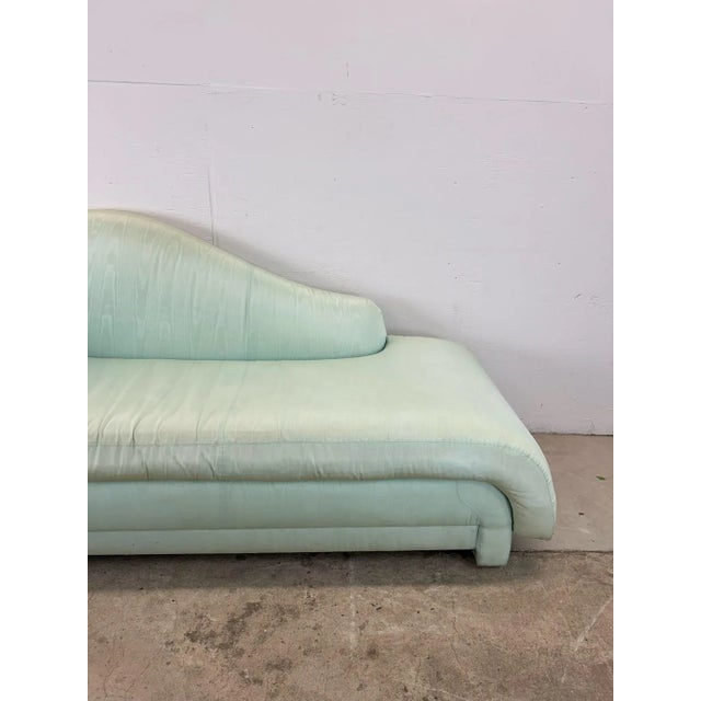 Postmodern Seafoam Green Chaise Lounge | Chairish