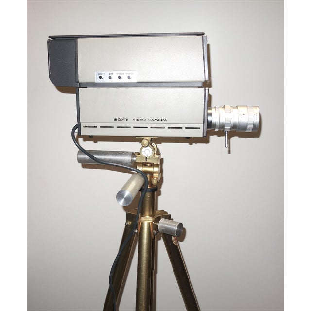 Sony Vidicon Industrial Studio Video Camera With Tripod, Circa 1969 ...