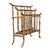 Vintage Coastal Tortoise Shell Finish Bamboo Magazine Rack | Chairish