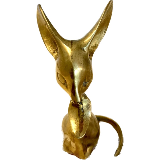 Mid Century Brass Mouse Figurine | Chairish