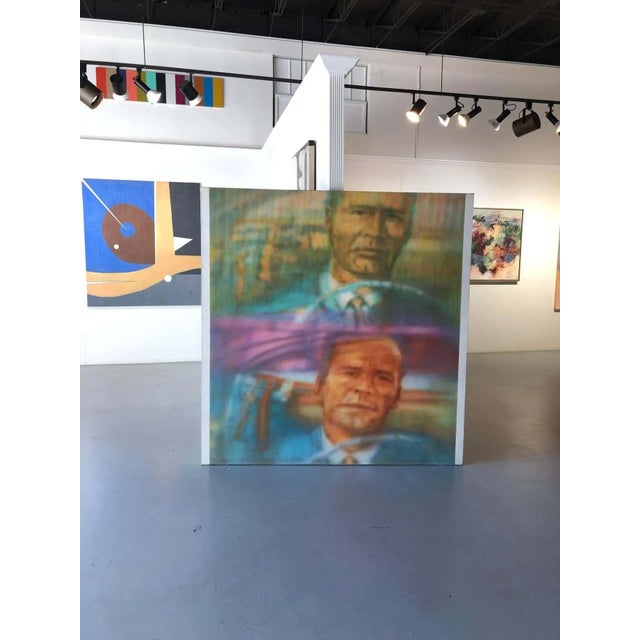 Wayne Timm : Large Vintage Painting Titled: “Grand” 1968 | Chairish