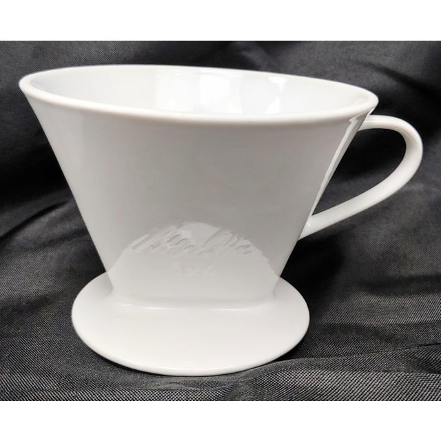 Melitta White Porcelain Coffee Filter and Carafe Set, Set of 2 | Chairish