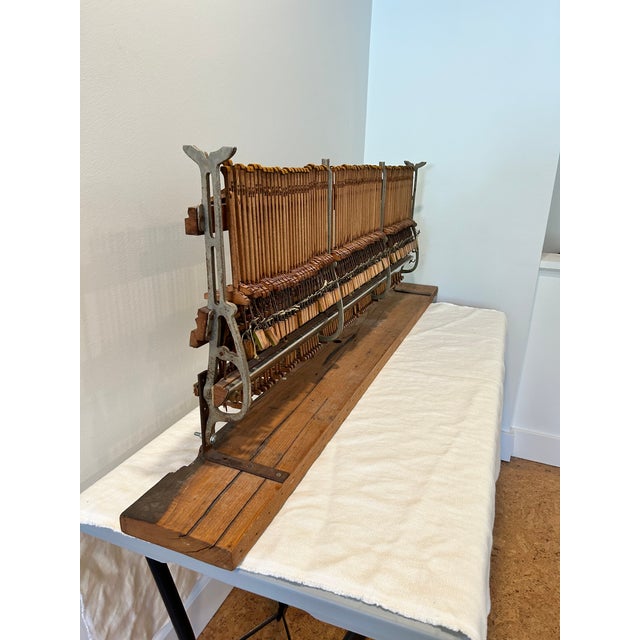 Vintage Framed Piano Keys and Keyframe | Chairish