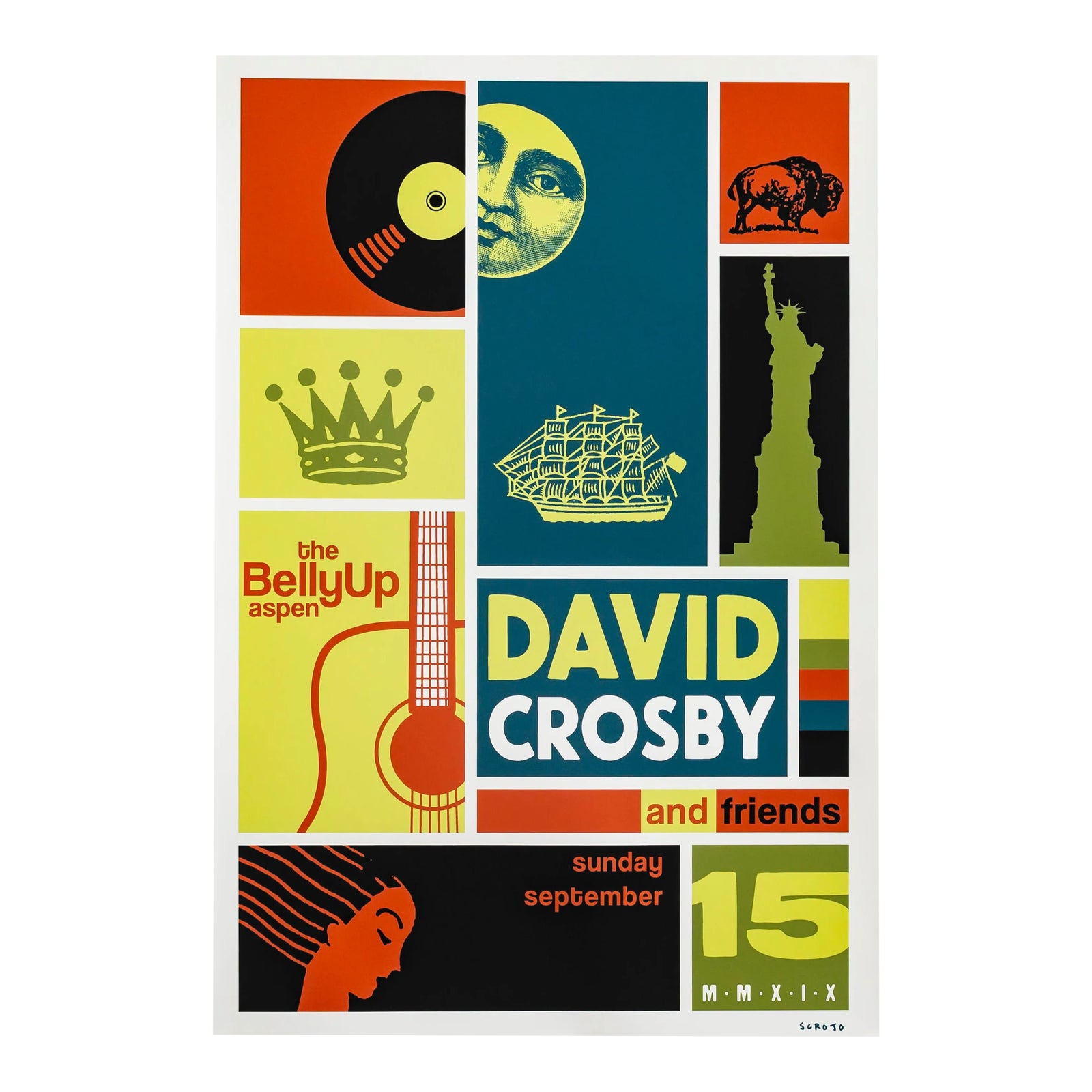 2019 American Concert Poster, David Crosby | Chairish
