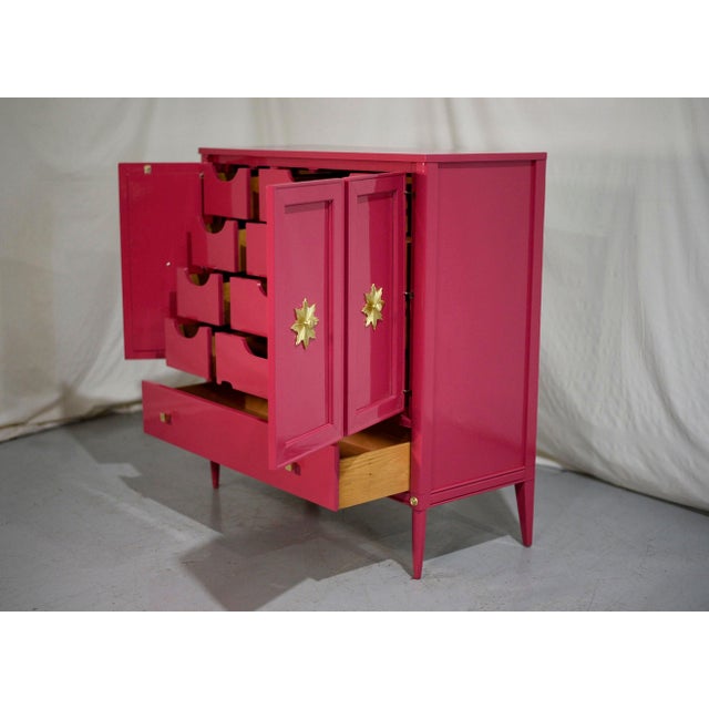 Mid-Century Modern Chest Pink With Star Shape Hardware by Basic Witz ...