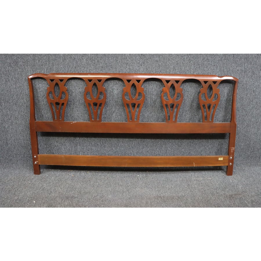Councill Chippendale Style Mahogany King Size Headboard Chairish