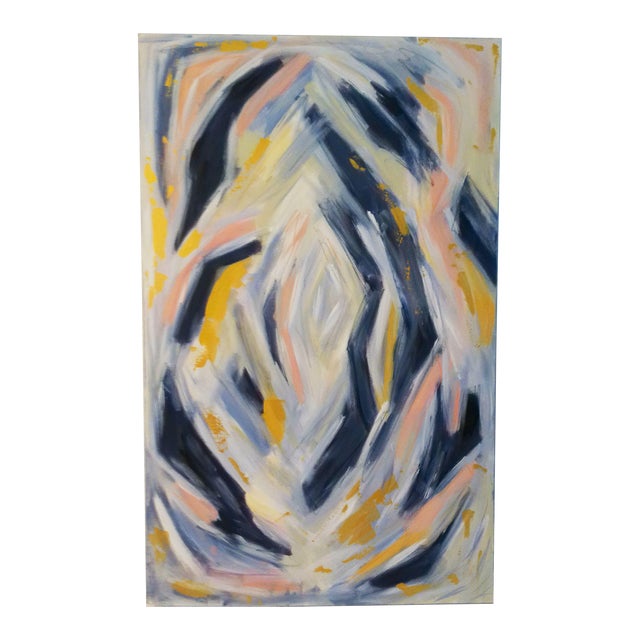 "Cornelia Street" Large Acrylic on Canvas Abstract Painting | Chairish