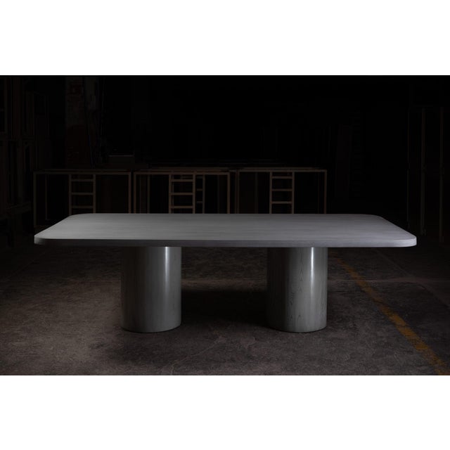 Atlantic Cerused Oak Dining Table | Chairish