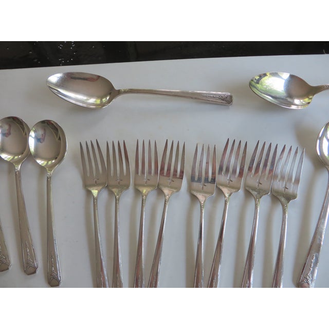 1940s Oneida Community Milady Pattern Flatware Set for 8 with Box - 52 ...