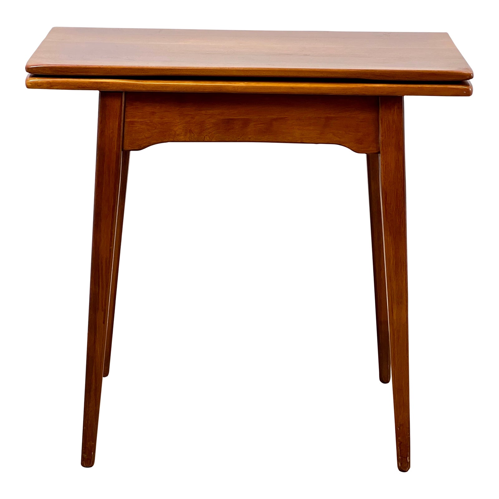 1960s Vintage Mid-Century Rock Maple Game Table by Cushman | Chairish