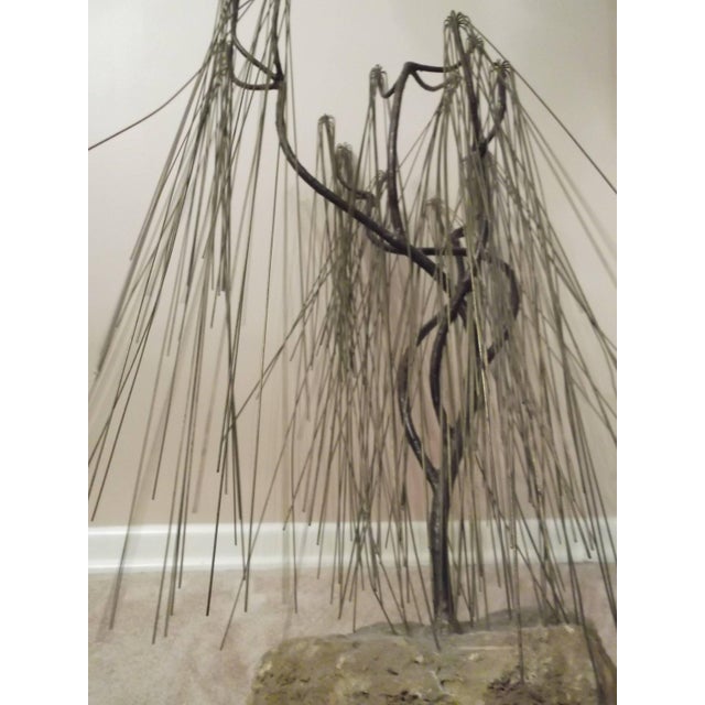 Abstract Willow Tree Welded Metal Sculpture | Chairish