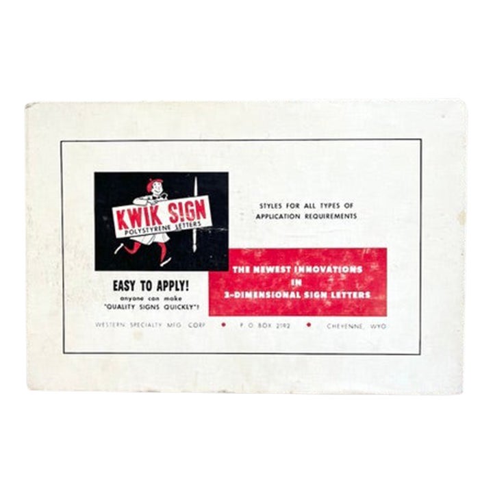 Vintage Demco 1.25" White Push Board Letters – Kwik-Sign Set in ...