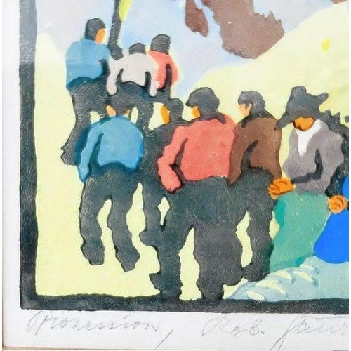 Robert Saurwein, Prozession, 1940s, Pencil, Framed | Chairish