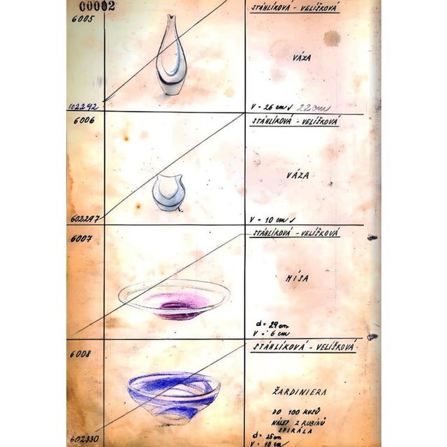 Model 6005 Flower Vase by Maria Stahlikova and Milena Veliskova for ...