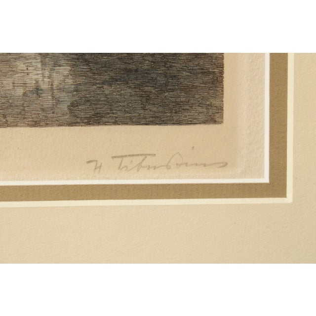 Antique European Mountain Scene, Etching | Chairish
