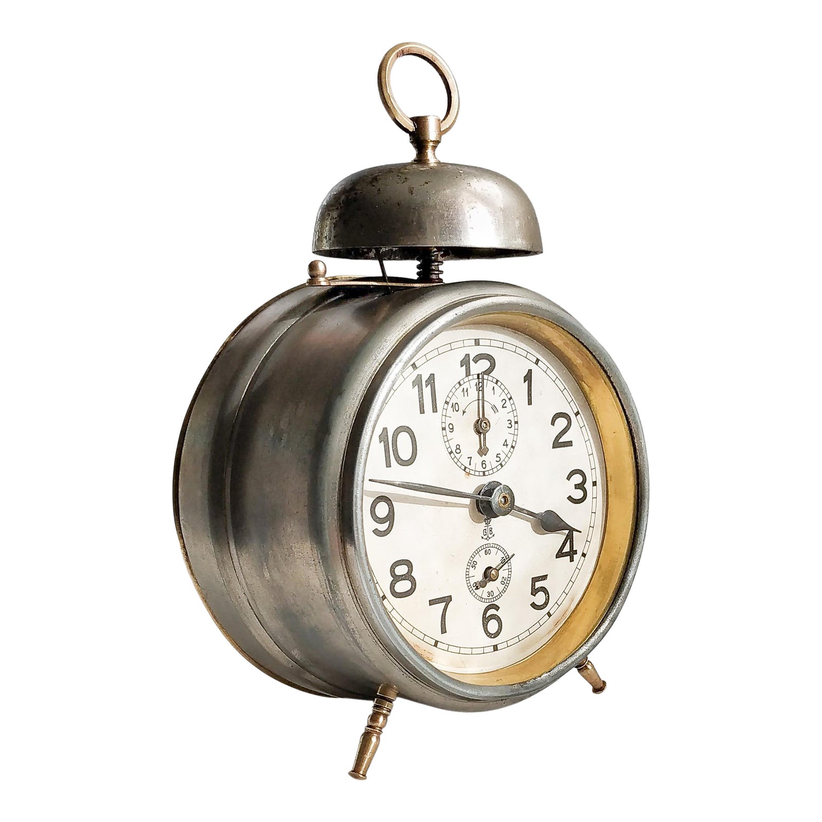 1924 Gustav Becker Antique Vintage German Wind-Up Alarm Clock | Chairish