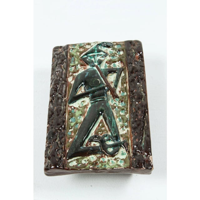 Vintage Mid-Century Italian Ceramic Door Pulls - a Pair | Chairish