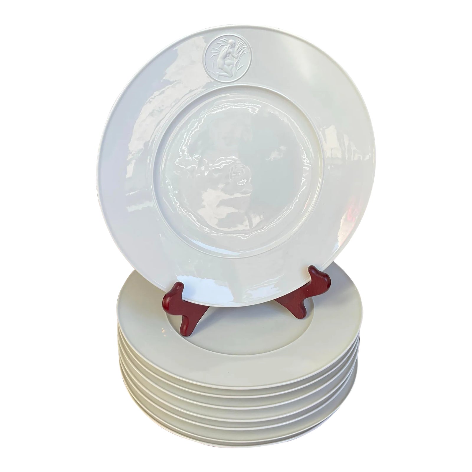 1930s Kpm Arkadia Dinner Plates- Set of 8 | Chairish