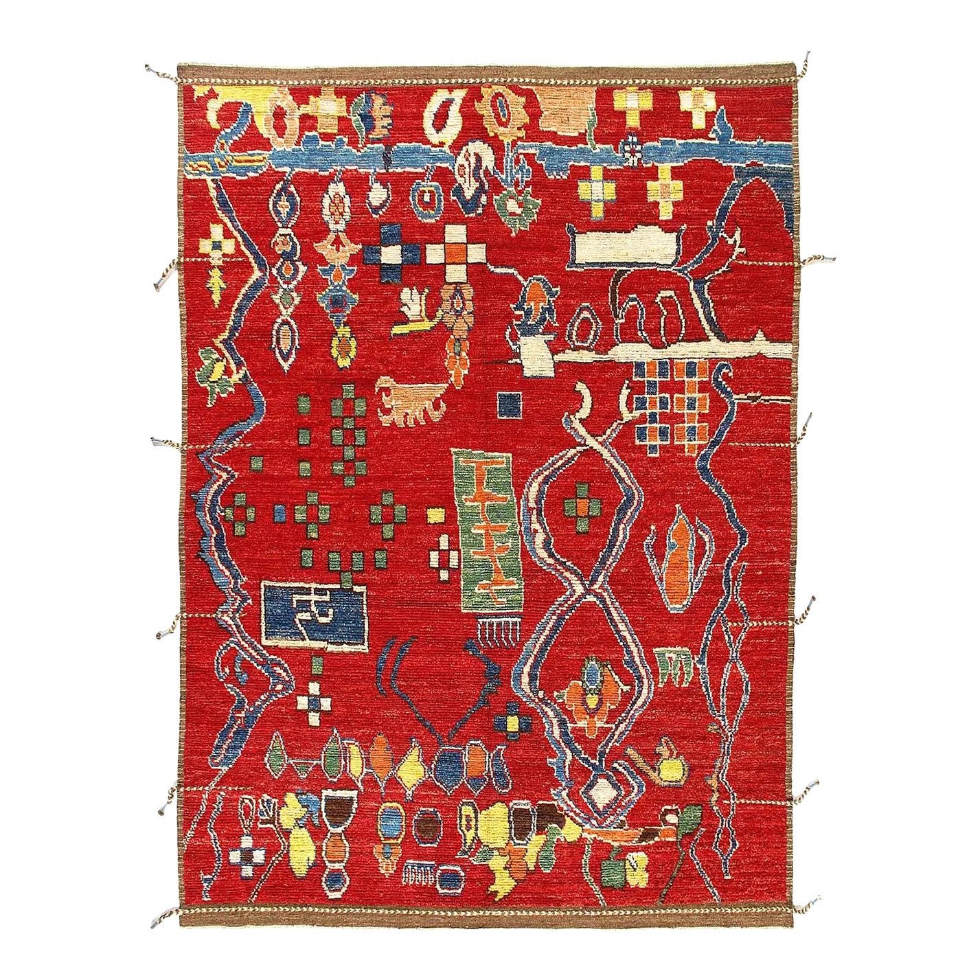 Fine Hand Knotted Moroccan Rug | Chairish