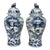 Lg Chinoiserie B & W Porcelain Ginger Jars Dragons Pair 35.5" H | Chairish