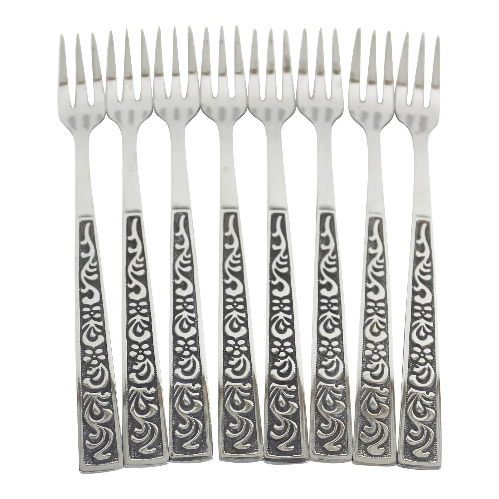 Mid Century Modern Vintage Towne Hall Stainless Steel Cocktail Forks ...