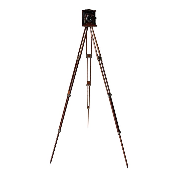 old camera tripod