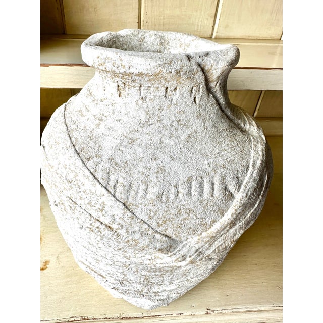Vintage Plaster/Gauze Wrapped Textured Vase | Chairish