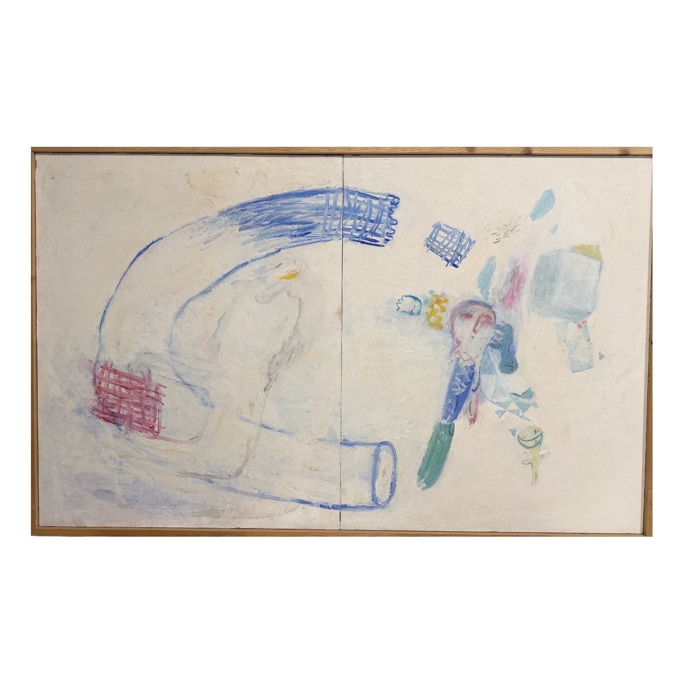 Pablo Alonso Herraiz, Composition, 1994, Oil on Canvas | Chairish