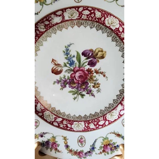 Vintage Dinnerware Dresden Dinnerware Fine Dinner Plates Set of 12 ...