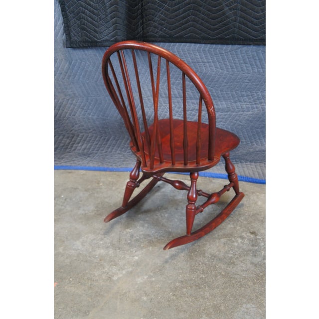 Late 19th Century Antique Nichols & Stone Cherry Windsor Slat Back ...