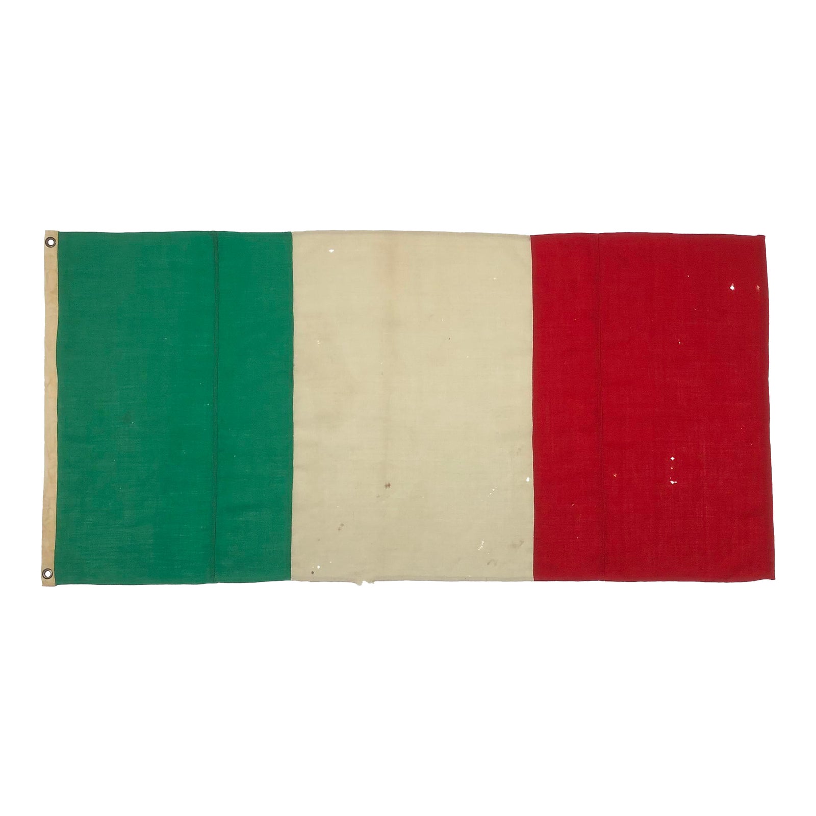 Reconstructed Vintage Wool Flag of Italy | Chairish