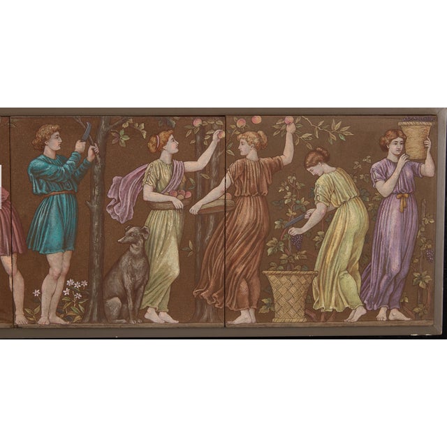 Antique Early 20th C Scenic Neoclassical Pottery Frieze - Garden ...