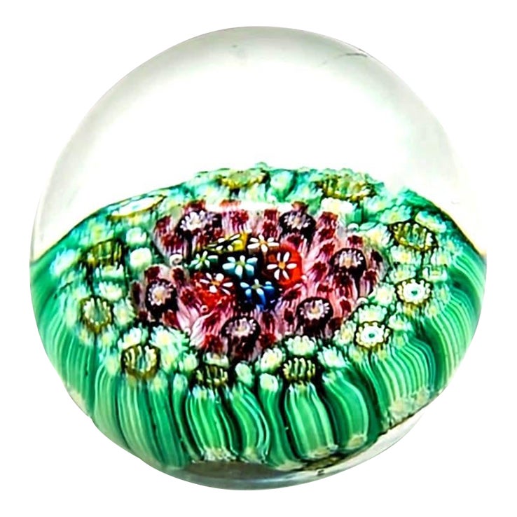 1960s Murano Millefiori Paperweight by Archimede Seguso | Chairish