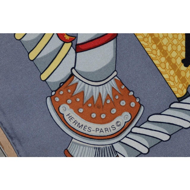 Hermes Flags & Banners Silk Scarf | Chairish
